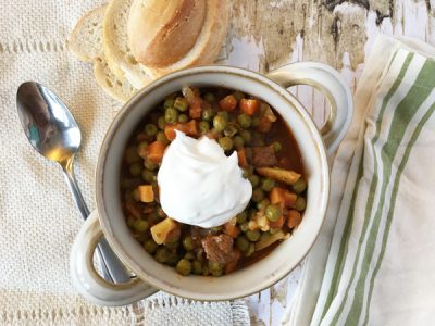 Bosnian Peas or Pea Stew: Grasak - Mad Like Alyce